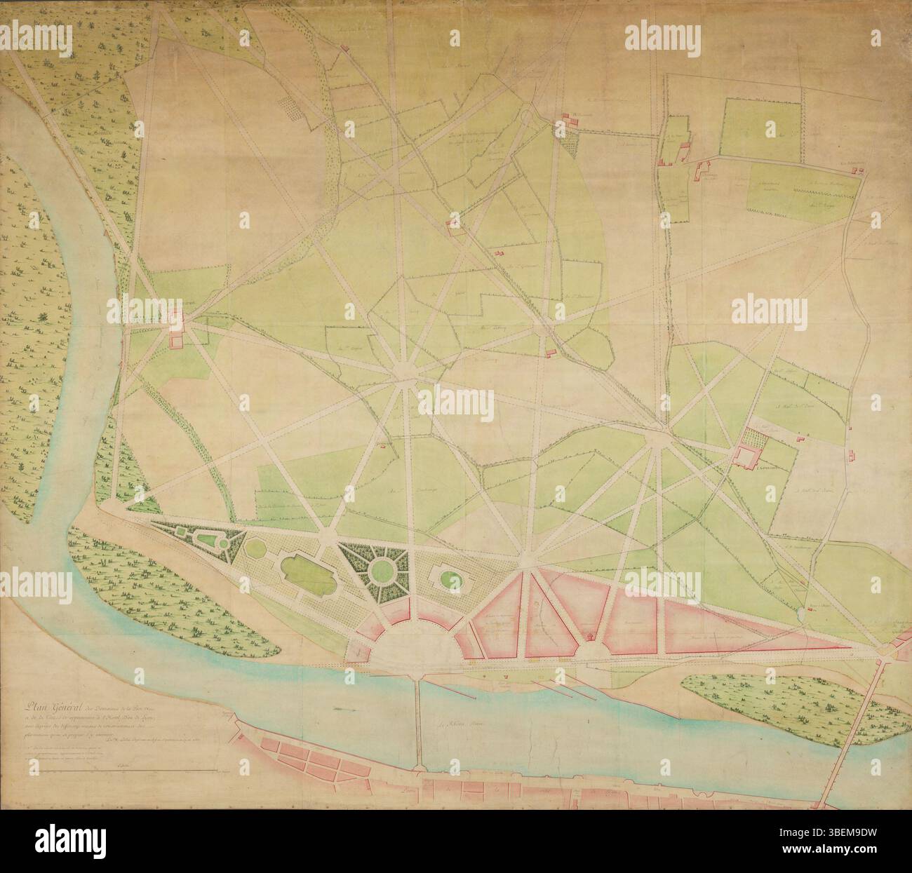 This general plan of the Part Dieu and Tête d'Or domains, owned by the ...