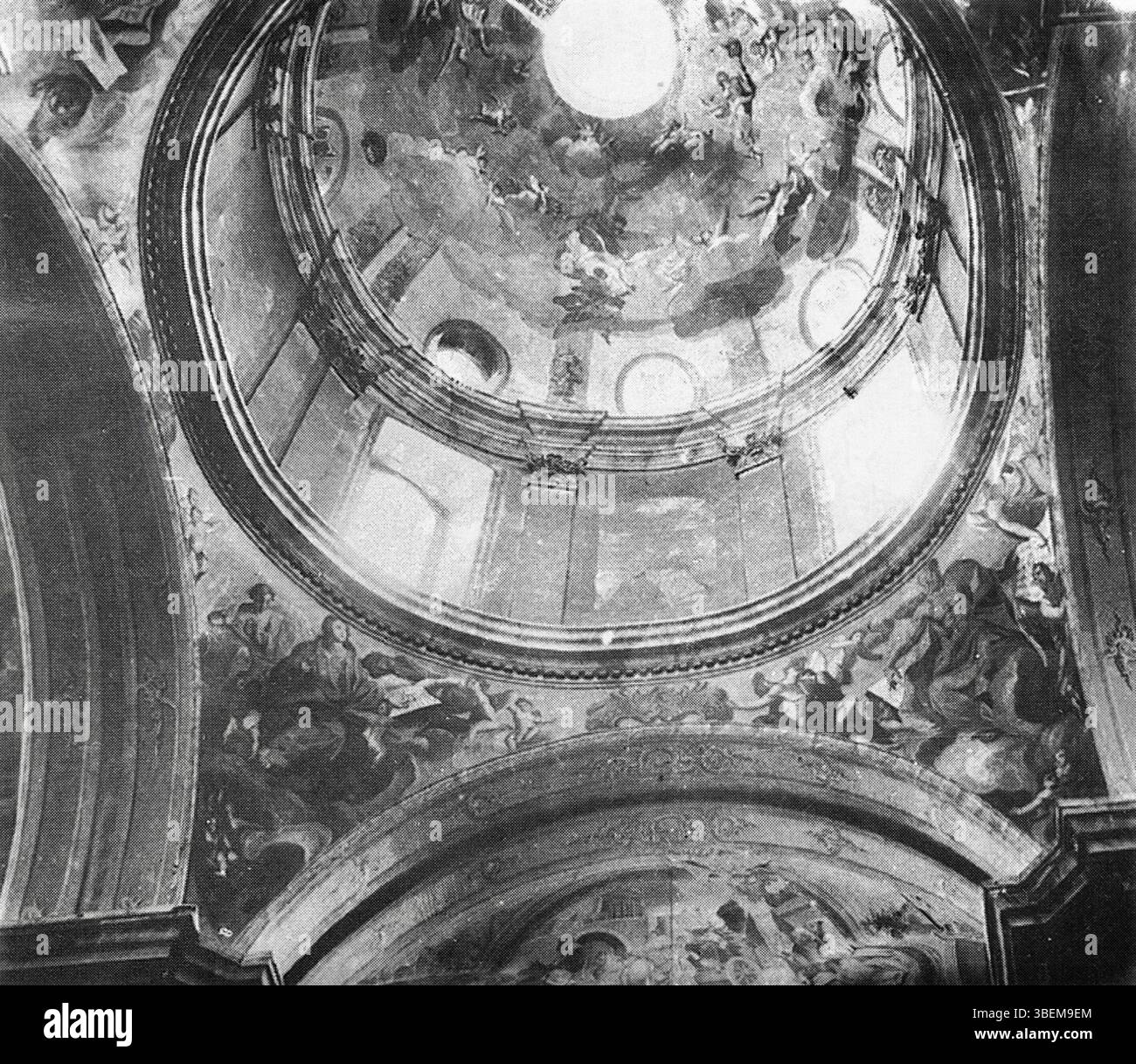 A depiction by Jan de Witte of the interior dome of the Carmelite ...