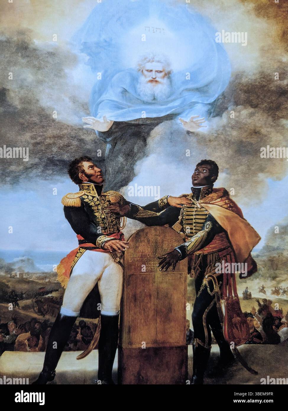 Le serment des ancêtres, painted by Guillaume Guillon Lethière in 1822 ...