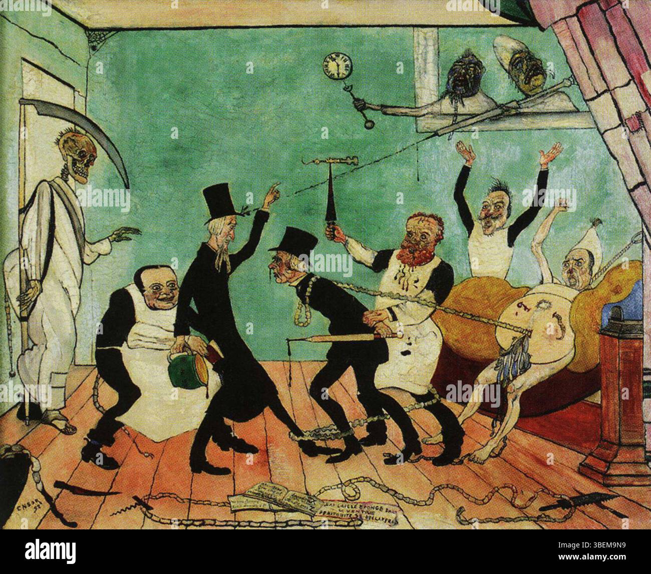 ‘The Bad Doctors’ is a 1892 painting by James Ensor, where he critiques ...