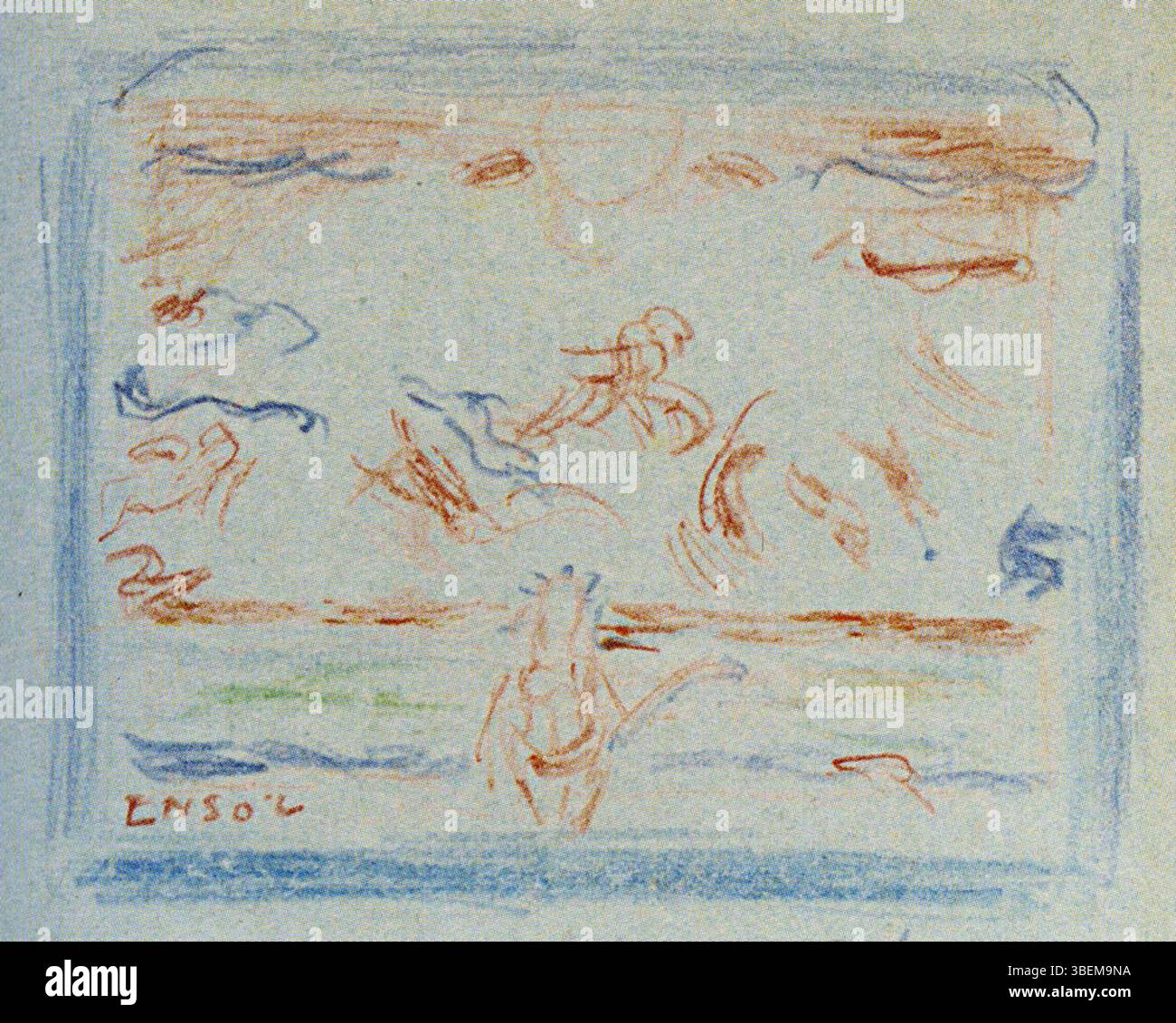 ‘The Birth of Venus (1)’, painted by James Ensor in 1940, reinterprets ...