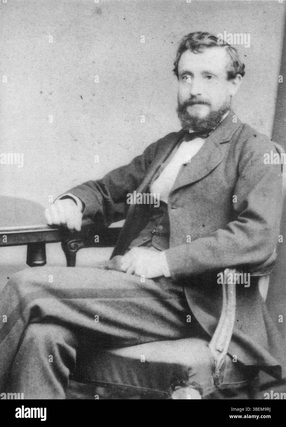 A studio portrait of Scottish writer James Thomson, taken on 1 January ...