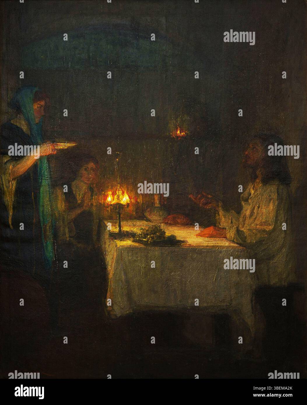 This 1905 painting by Henry Ossawa Tanner depicts the biblical story of ...