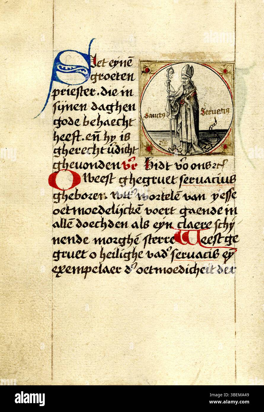 This page from a Middle Dutch prayer book was likely produced in the ...