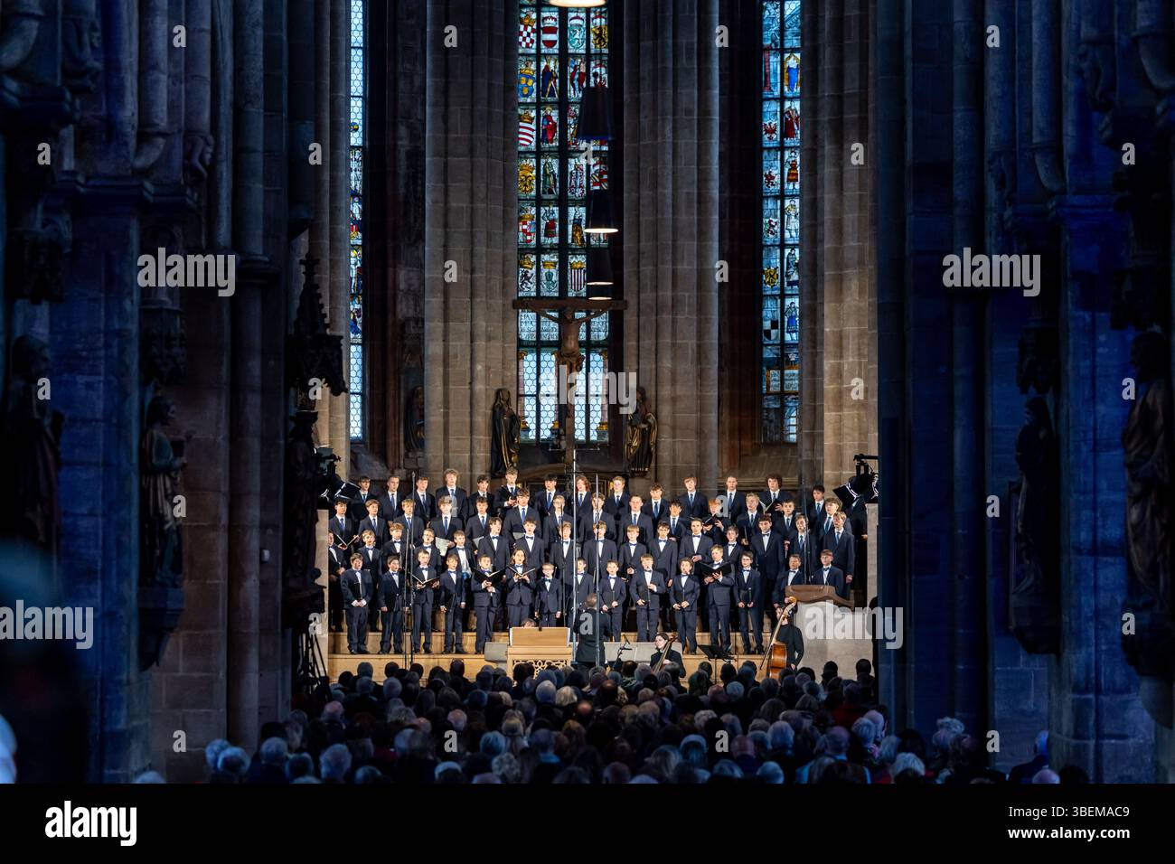 Nuremberg, Germany. 29th May, 2025. The Windsbach Boys' Choir sings in ...
