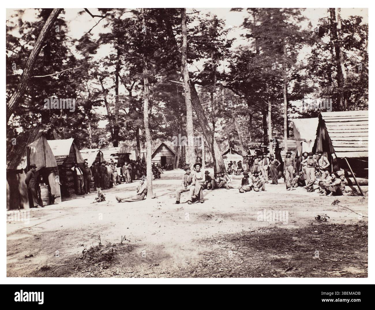 This image, once attributed to Mathew B. Brady, depicts Company E of ...