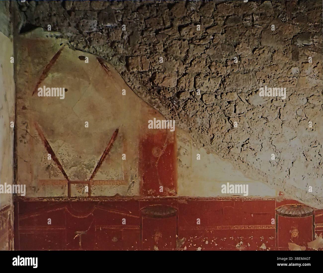 This Roman wall painting, located on the east wall of Room C in the ...