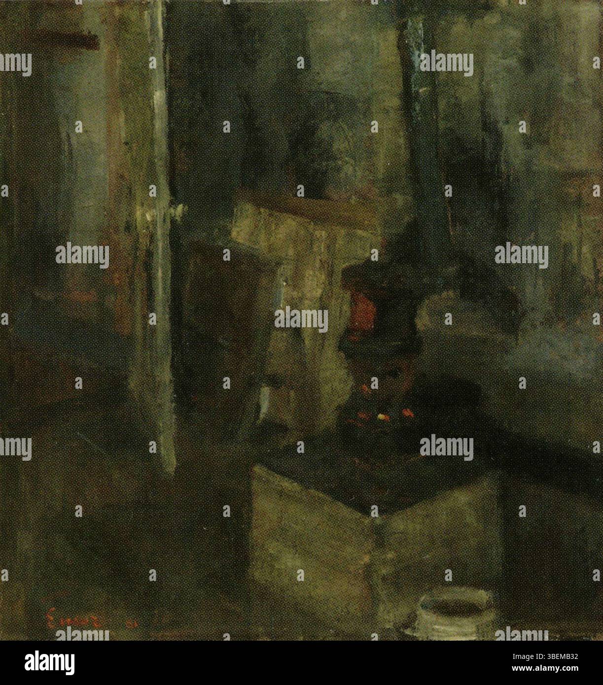 'The Stove' (1887) by James Ensor is a unique still life painting ...