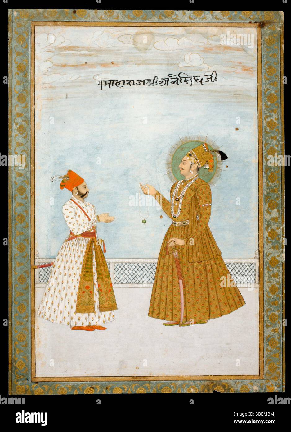 This 1727 miniature painting by Dalchand, depicting Maharaja Abhai ...