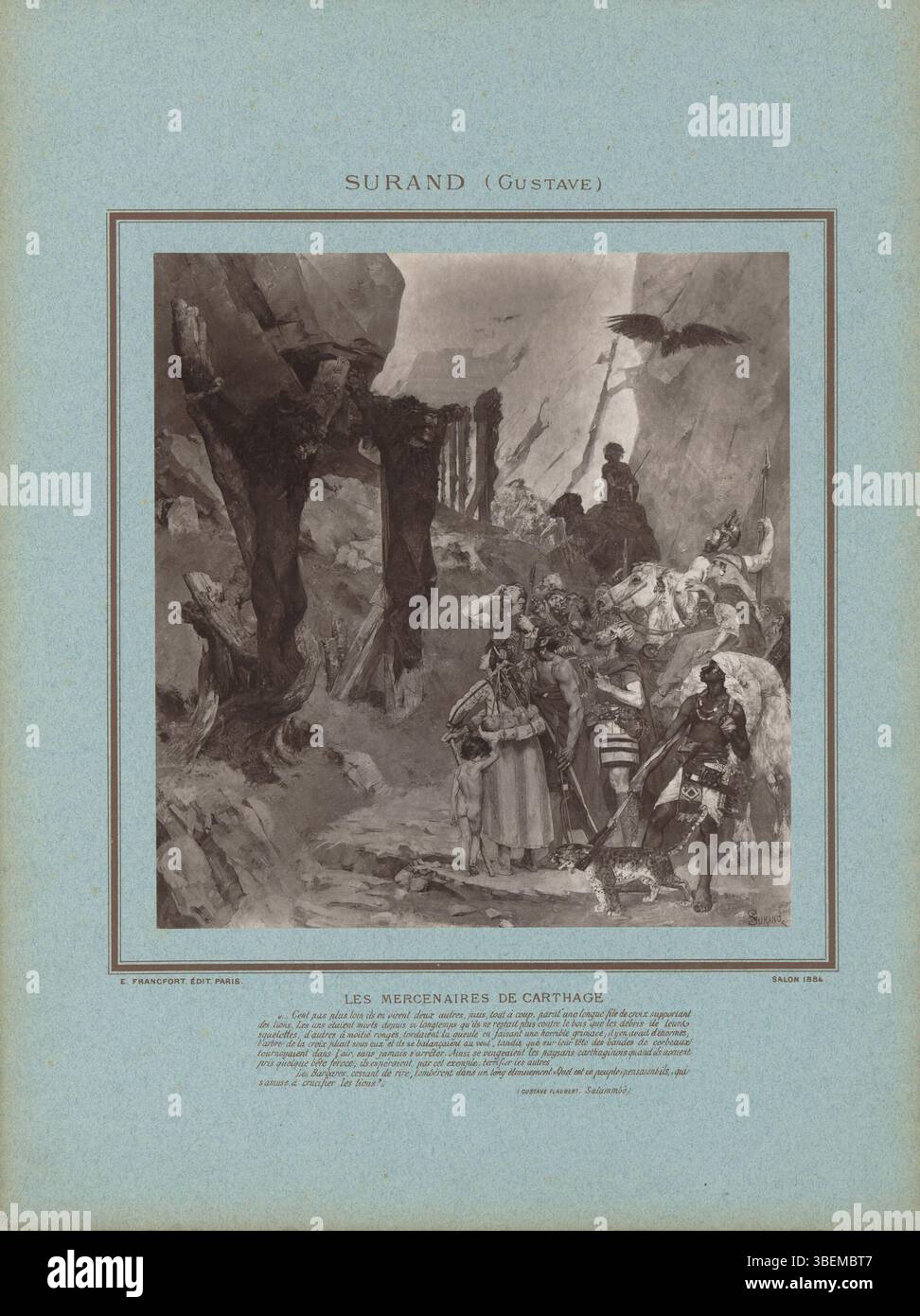 Gustave Surand’s 1884 painting *Les Mercenaires de Carthage* (The ...