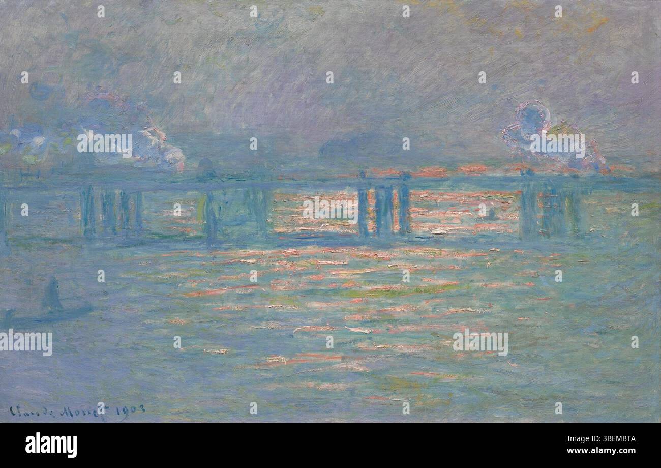 Claude Monet’s 1903 painting of Charing Cross Bridge, signed and dated ...