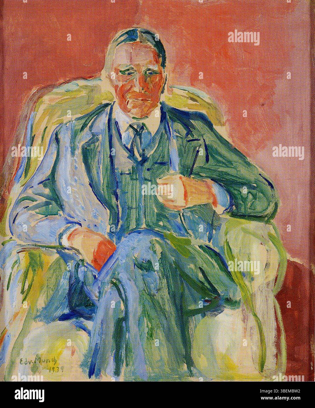 *Henrik Bull* (1939) by Edvard Munch is a portrait of the Norwegian ...