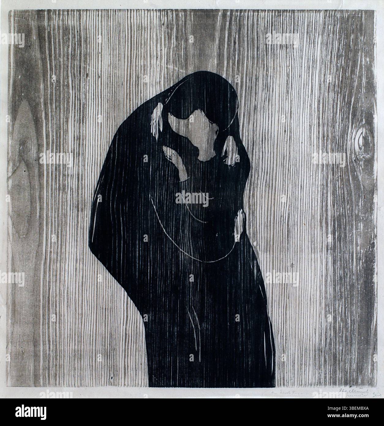 This painting is part of Edvard Munch's "The Kiss IV" series from 1902 ...