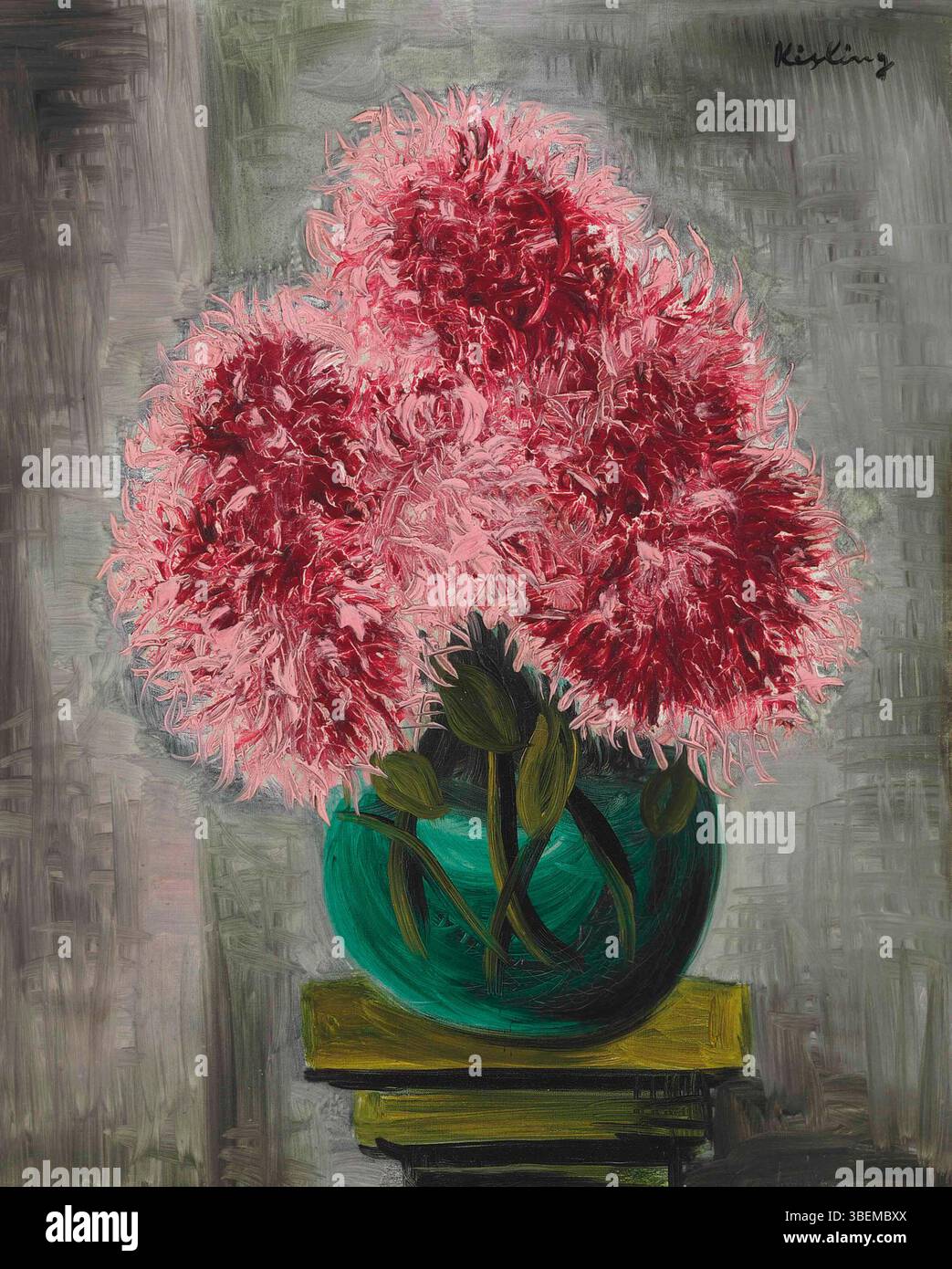 Moïse Kisling’s 1930 painting 'Chrysanthèmes' depicts a vibrant ...