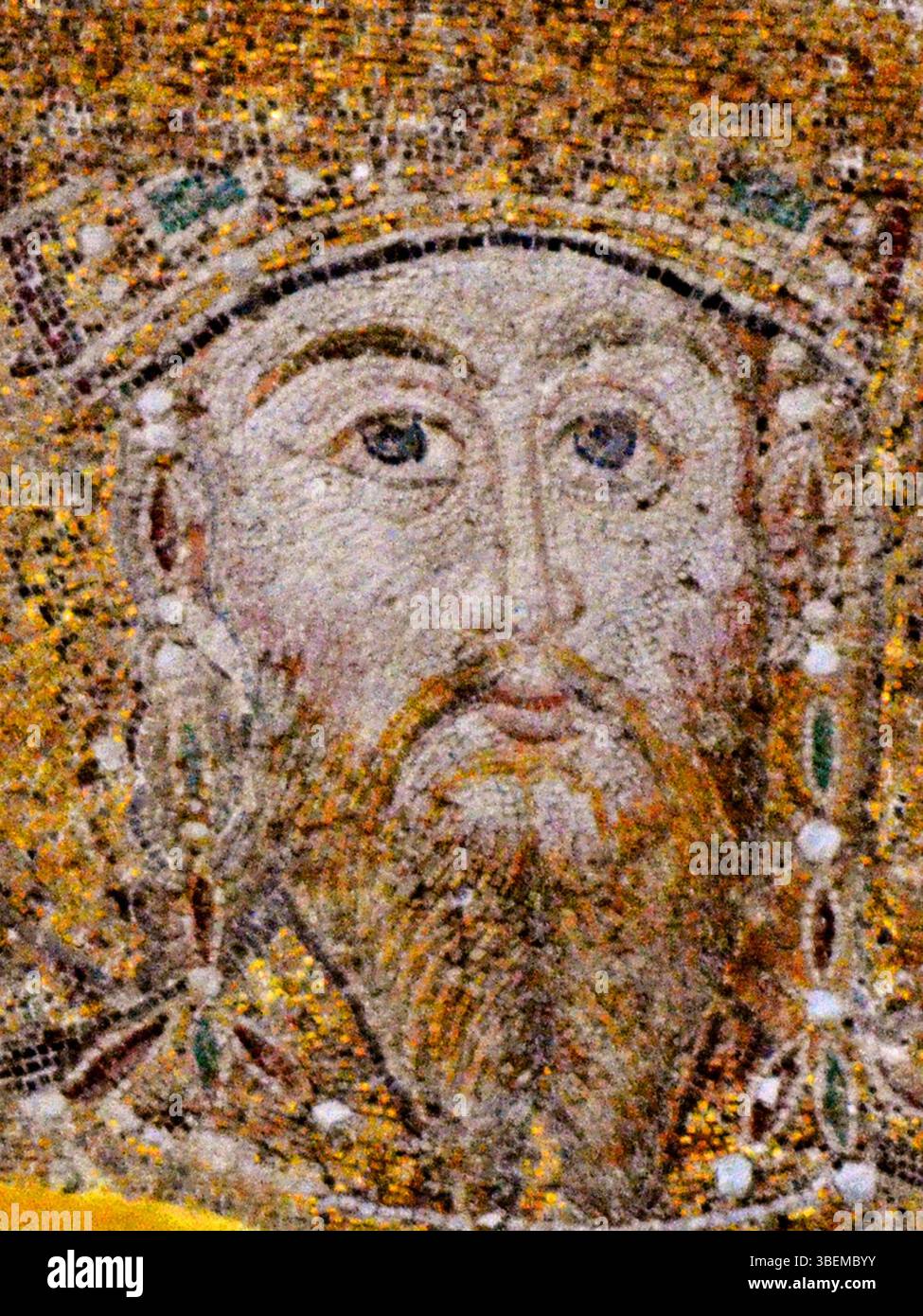 This digitally restored mosaic of Emperor John V Palaiologos (r. 1341 ...