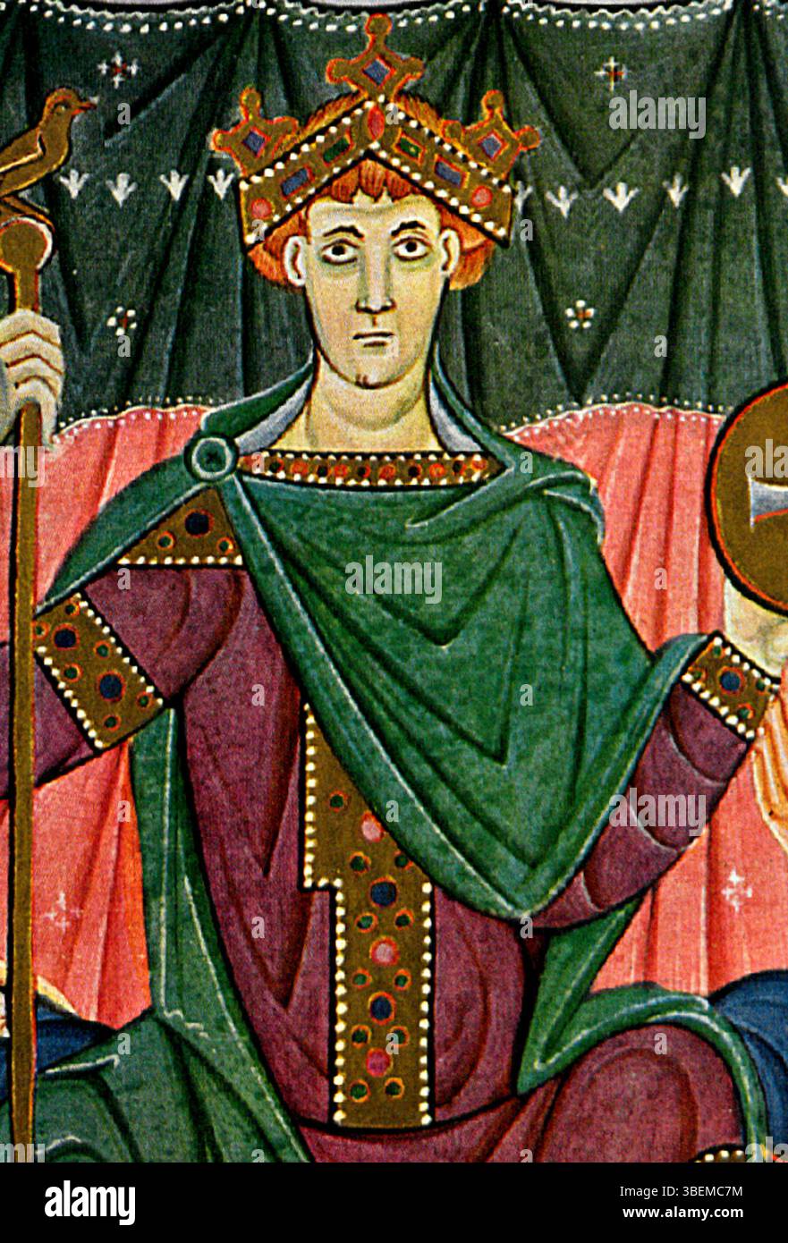 This painting, dating from around 1000, shows Emperor Otto III on his ...