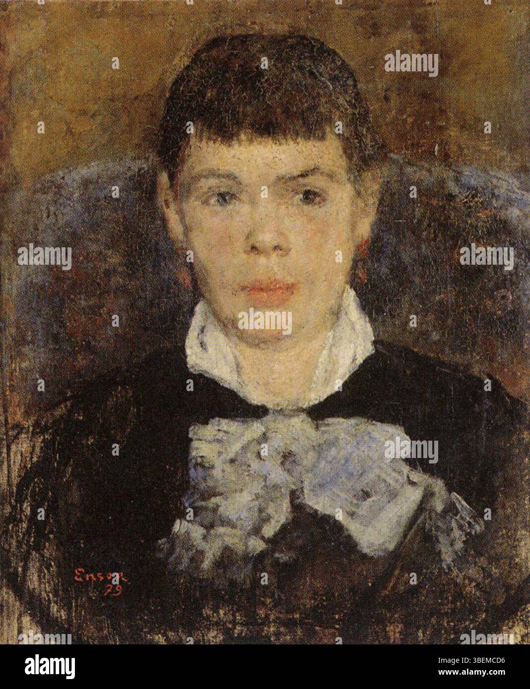*Girl with Upturned Nose* (1879) by James Ensor is a portrait capturing ...