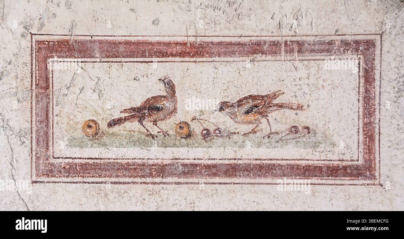 This fresco from the House of the Prince of Naples in Pompeii, dating ...