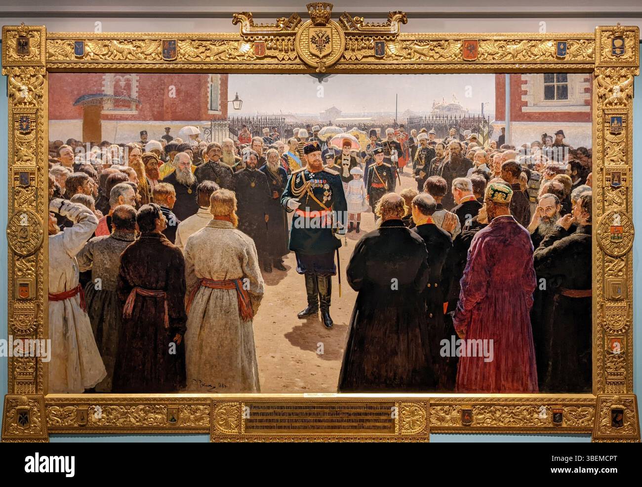 Ilya Repin’s *Reception of the Delegation by Alexander III* (1886 ...