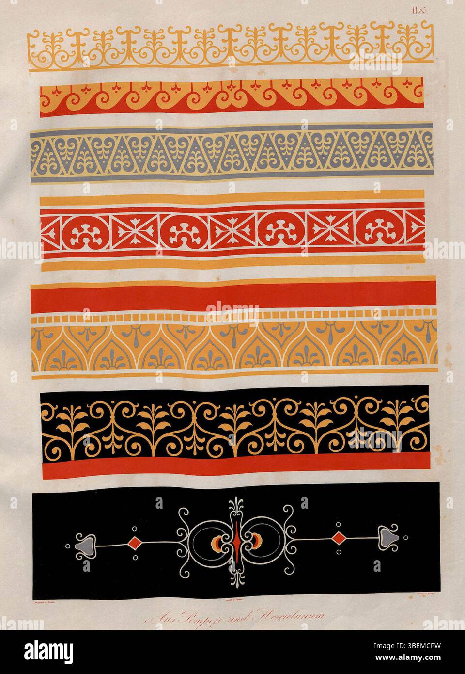These border designs by Wilhelm Zahn, dating from before 1871, are ...