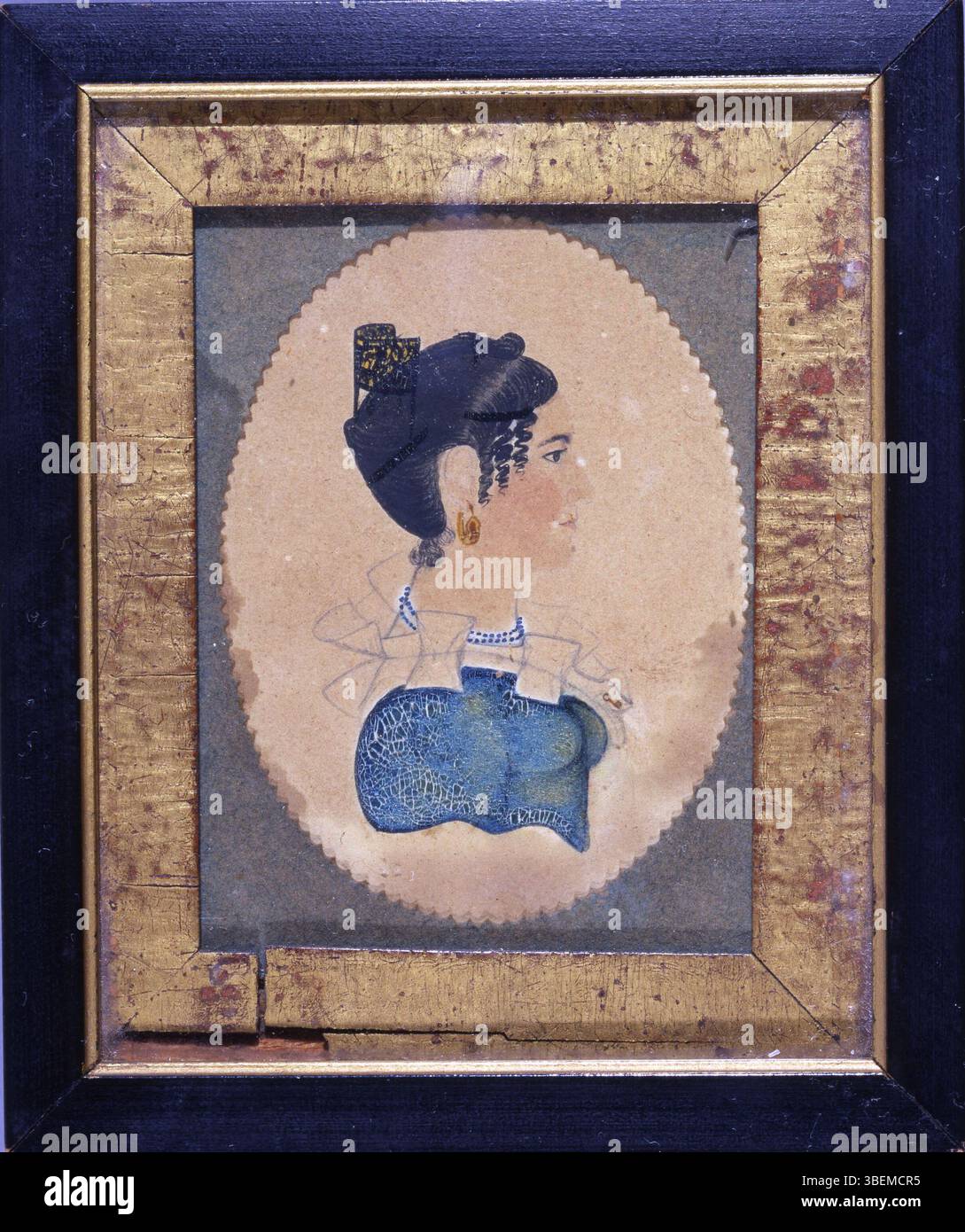 This watercolor on paper, created between 1815 and 1820, portrays ...