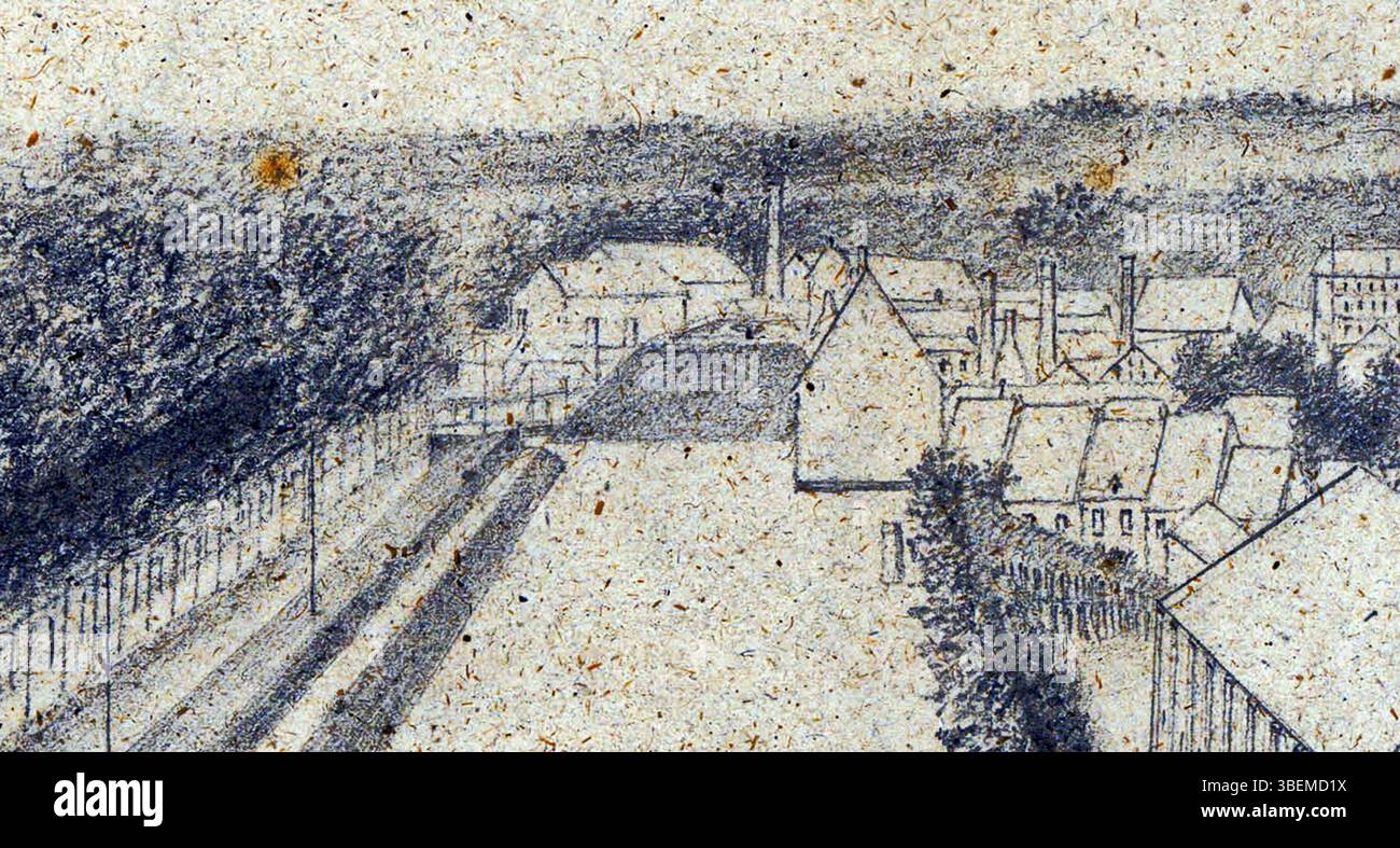 This pencil drawing by Jan Brabant (1806-1886), created circa 1860 ...