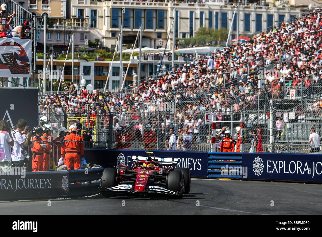 Montecarlo, Monaco. 29/18/2025. Lewis Hamilton of UK driving the (44 ...
