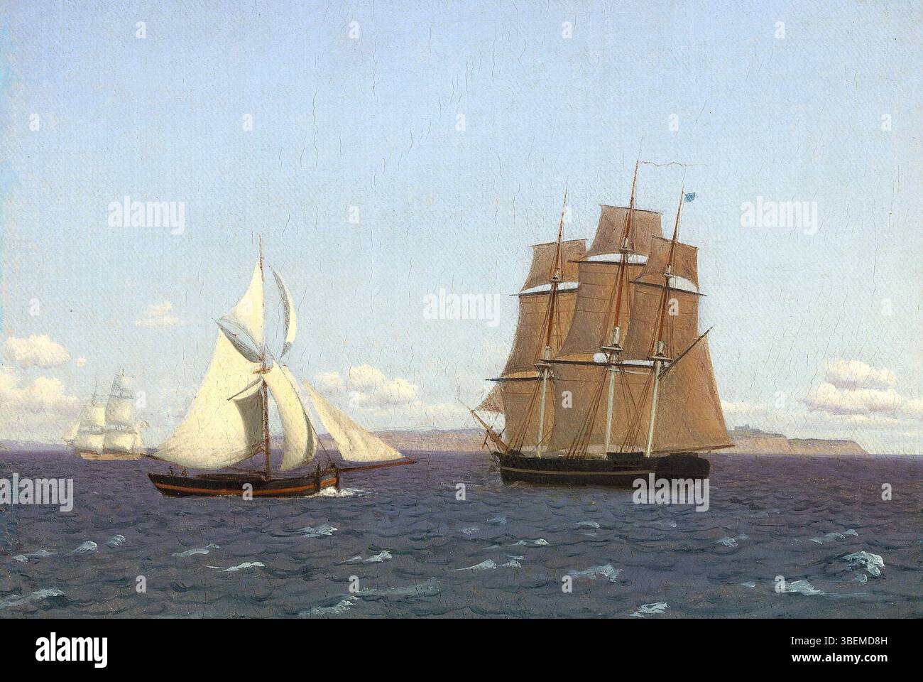 This painting by Christoffer Wilhelm Eckersberg, created around 1835 ...