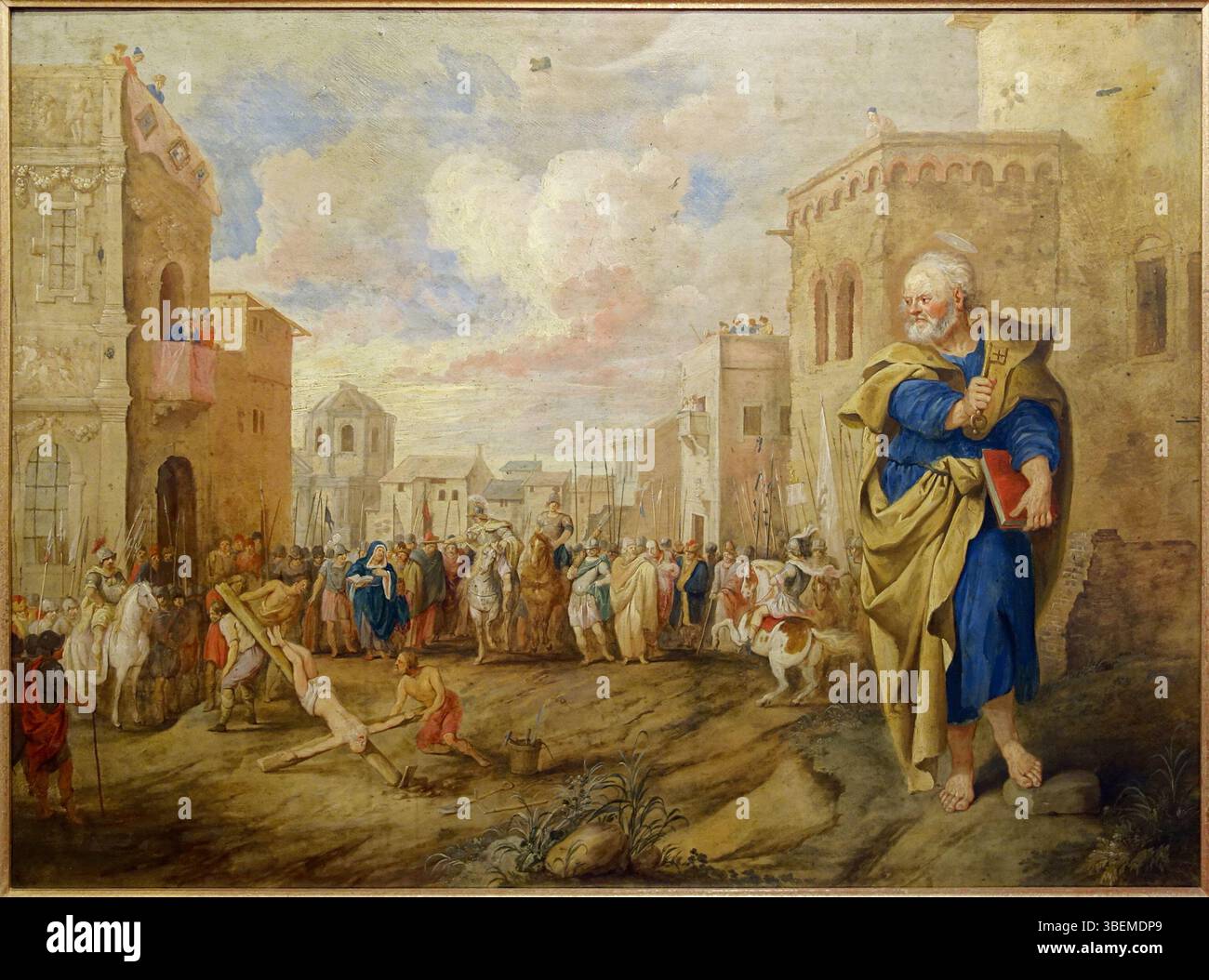 This 17th-century painting by Robert Van den Hoeck depicts the ...