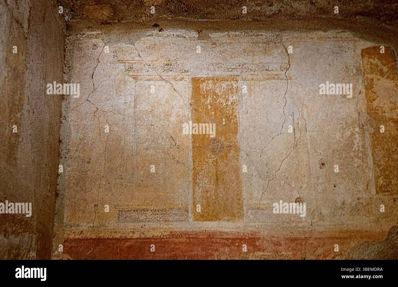 The north wall of Room 20 in the House of the Labyrinth at Pompeii ...