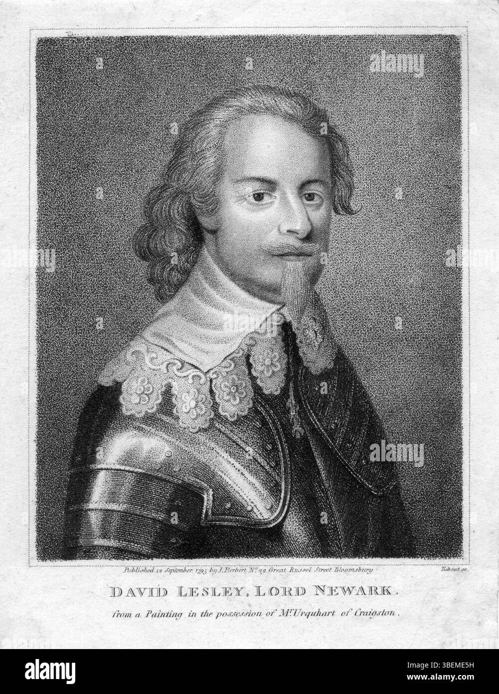 This engraving by Cornelius Tiebout portrays David Leslie Newark, an ...