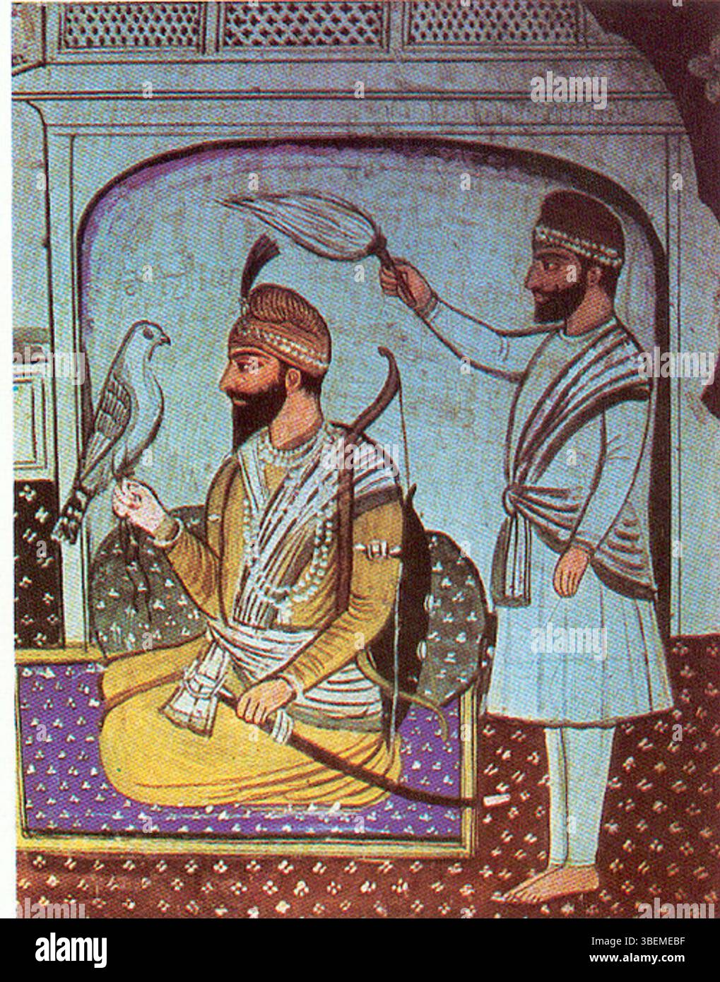 This 18th or 19th-century painting depicts Guru Gobind Singh ...