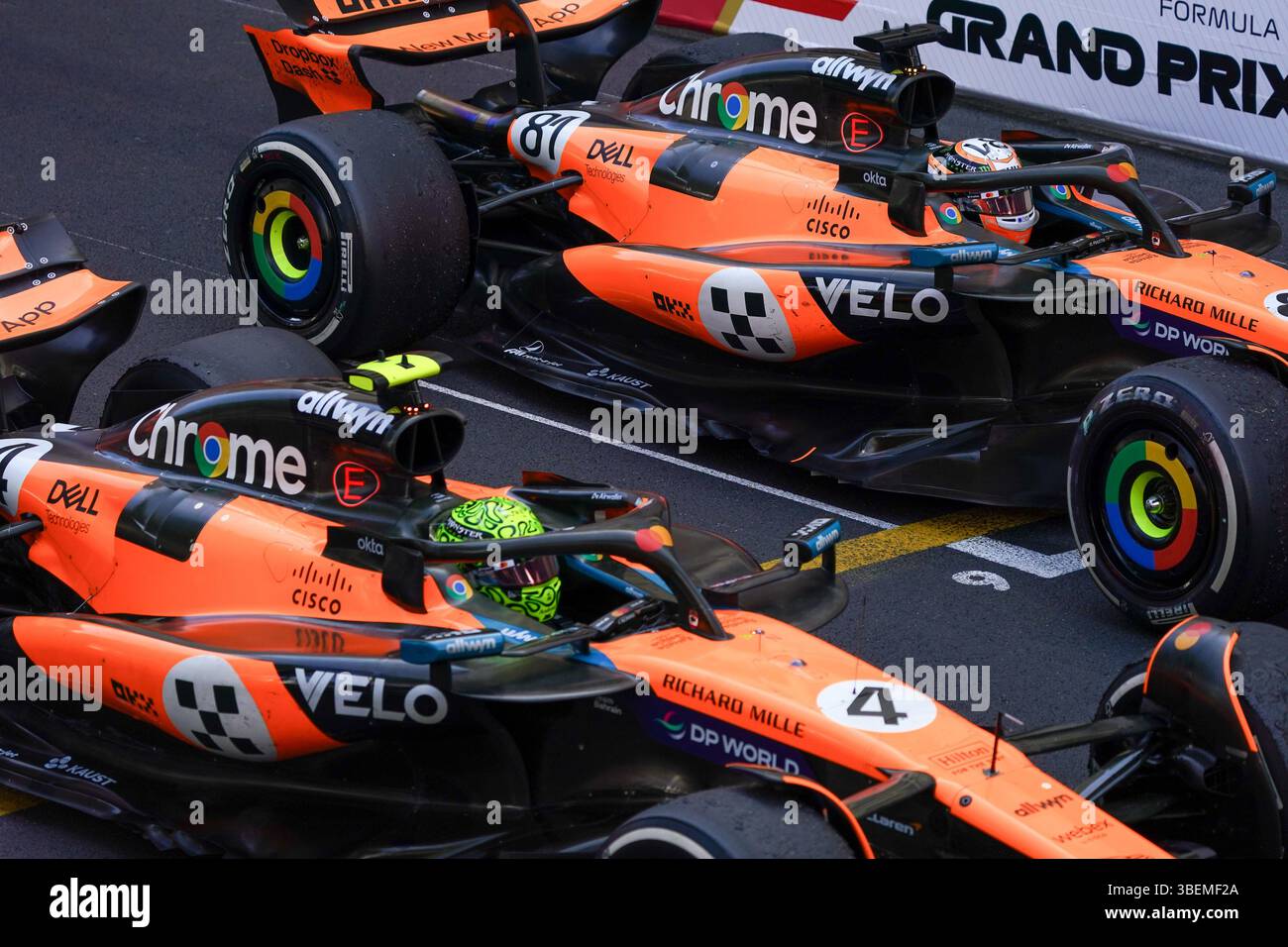 Montecarlo, Monaco. 29/27/2025. Lando Norris and Oscar Piastri, Formula ...