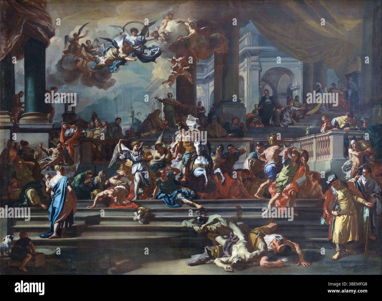 Francesco Solimena’s 1720s painting *The Expulsion of Heliodorus from ...