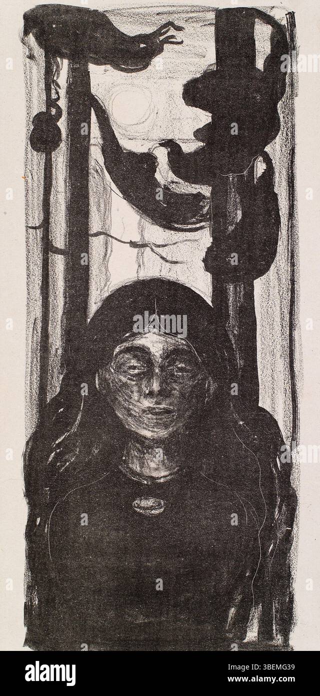 'Evening (The Voice)' by Edvard Munch, created in 1897, is a striking ...