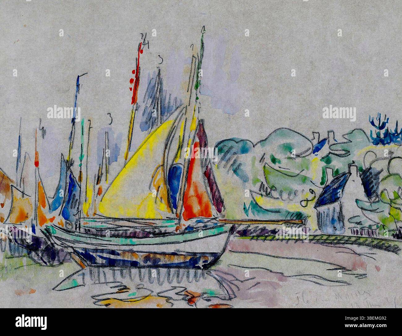 L'Île-aux-Moines, painted by Paul Signac in 1925, is a notable example ...
