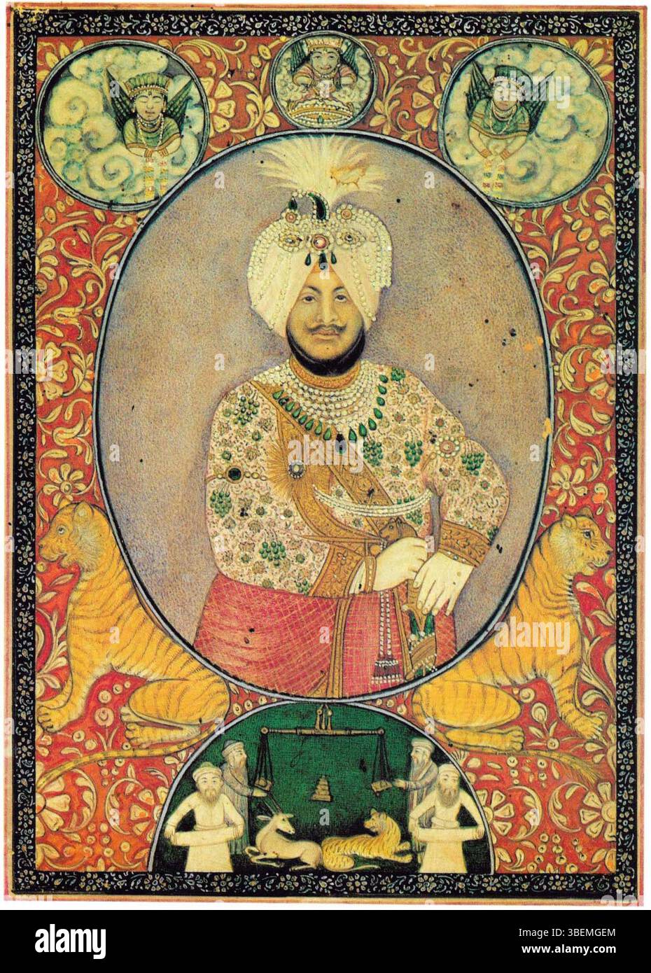 This 1885 painting potentially depicts Rajinder Singh, the Maharaja of ...