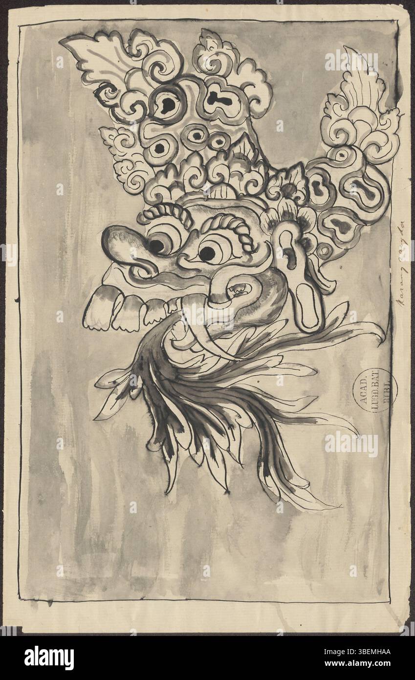 This Balinese illustration from around 1882 shows two key elements ...