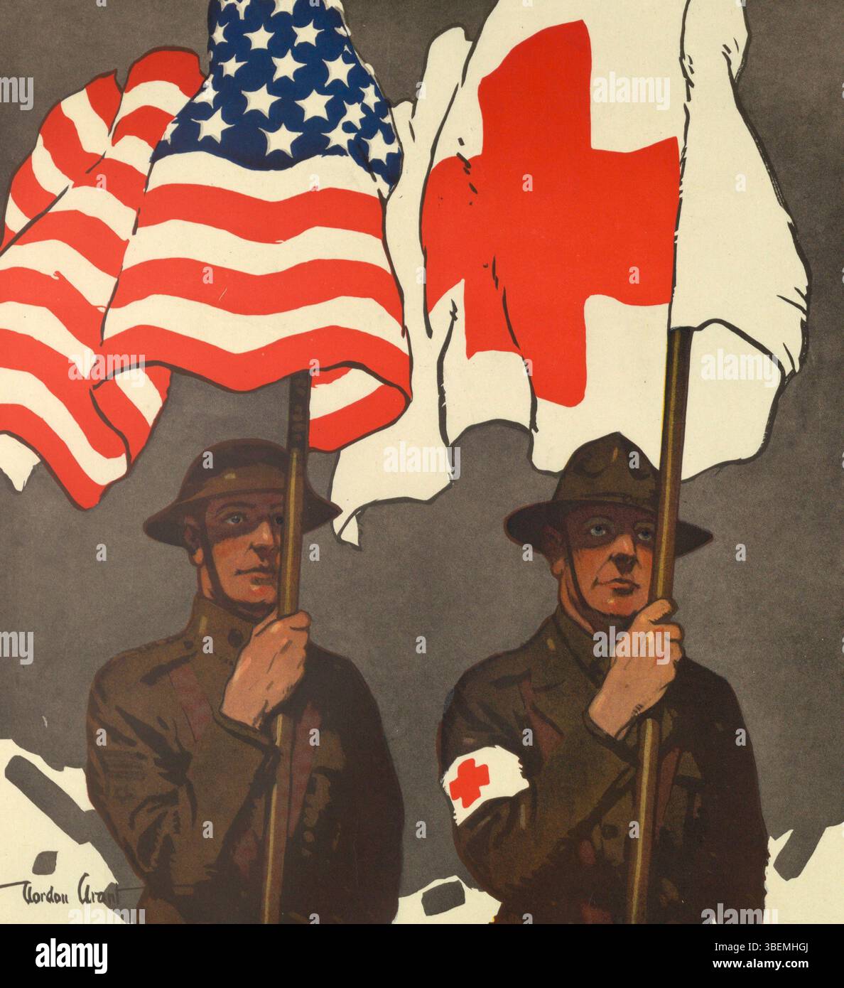 A World War I-era poster, 'Loyalty to One Means Loyalty to Both ...