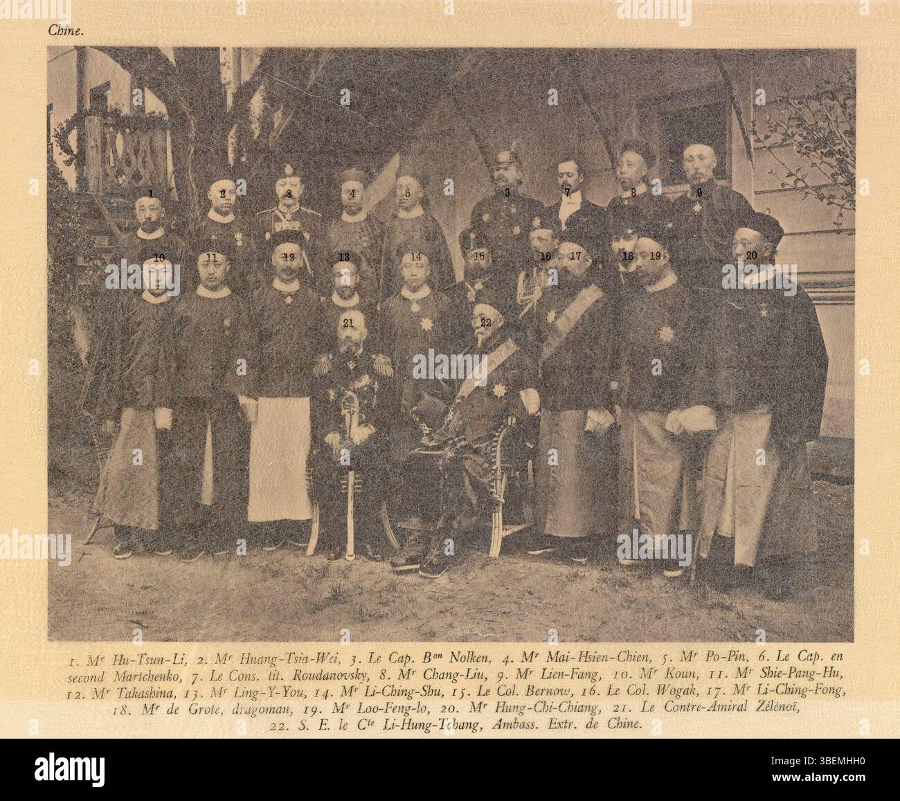 This key image shows the representatives of China at the coronation of ...