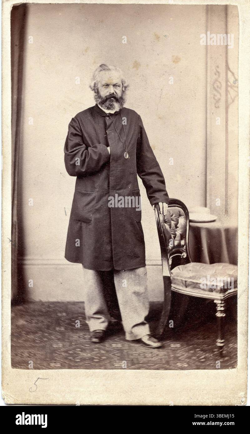 This photograph of Karl Marx was taken in March 1866 in Margate ...