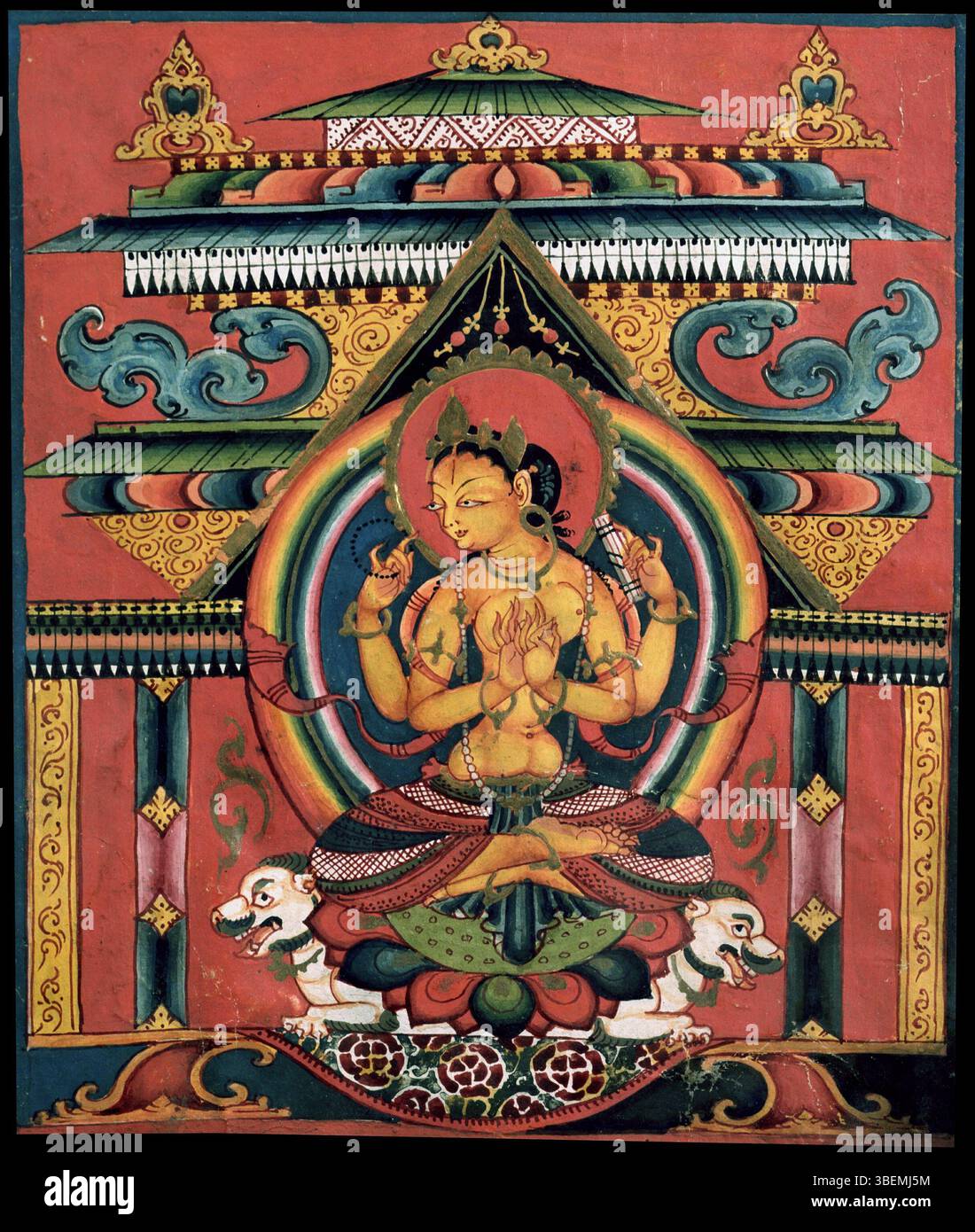 Prajnaparamita, the four-armed Buddhist goddess, is a female embodiment ...