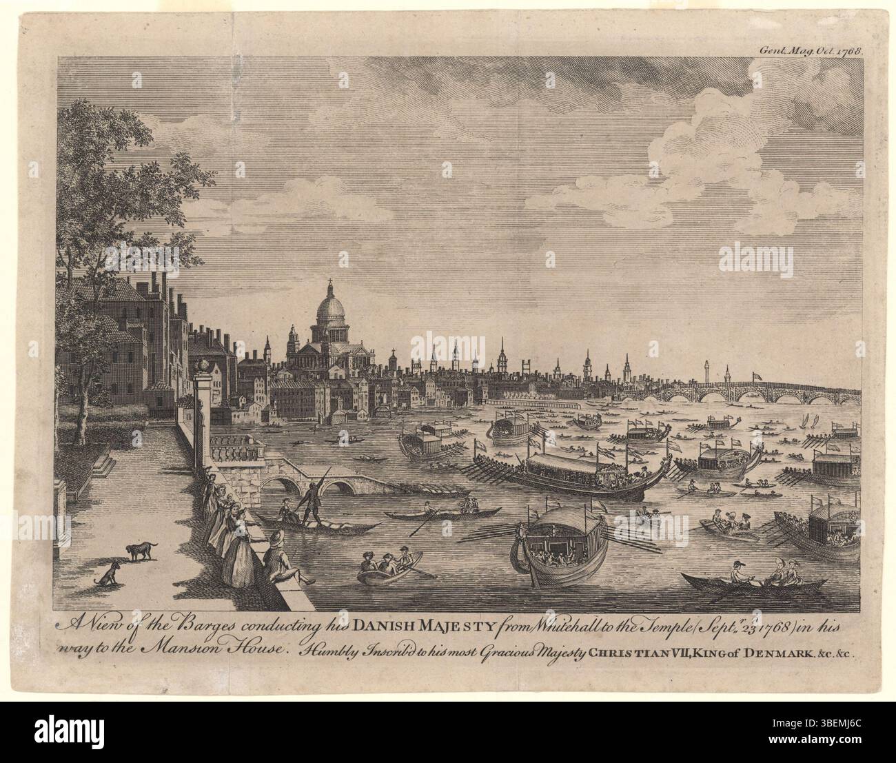 An illustration from The Gentleman's Magazine (1788) depicting the ...