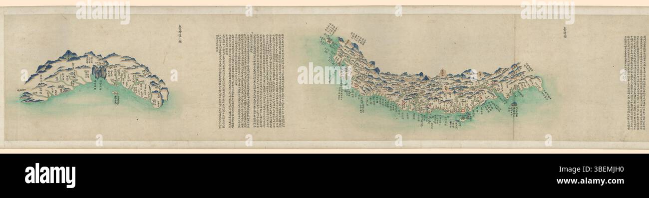 This coastal map of China, created between 1787 and 1801, illustrates ...