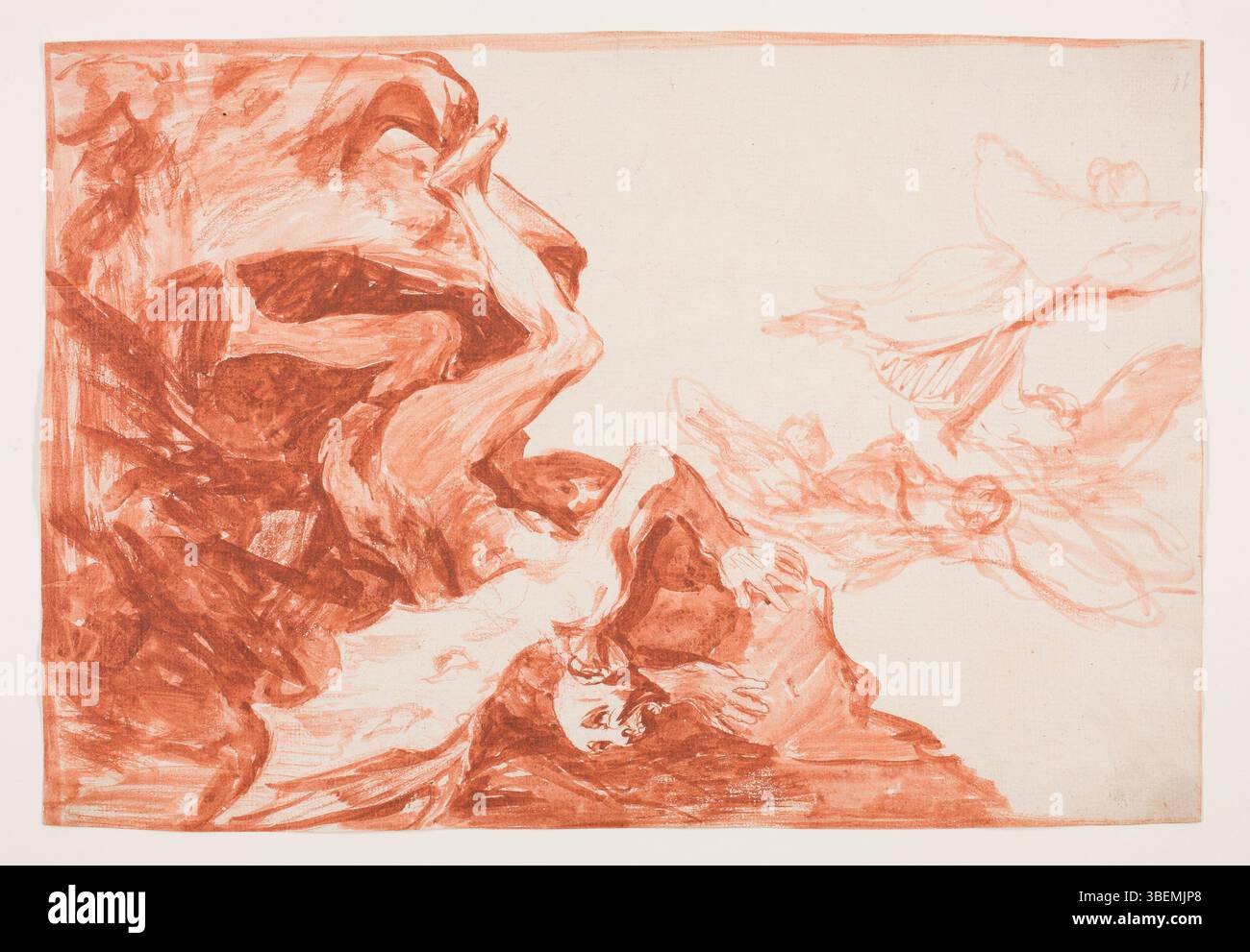 'La Desesperación de Satán' by Francisco Goya depicts Satan in a moment ...