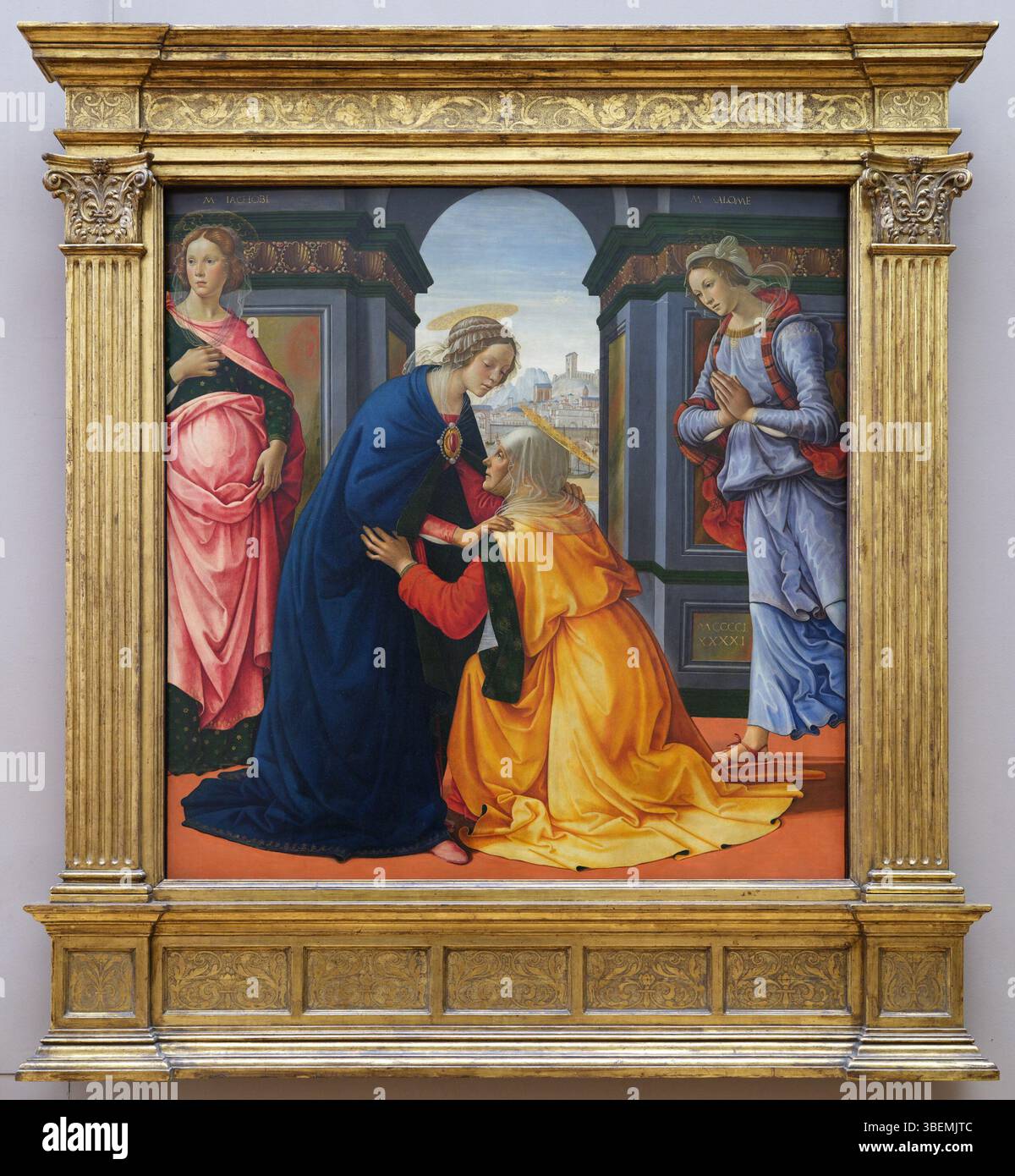 Domenico Ghirlandaio's 'The Visitation with Mary, Jacobe, and Mary ...