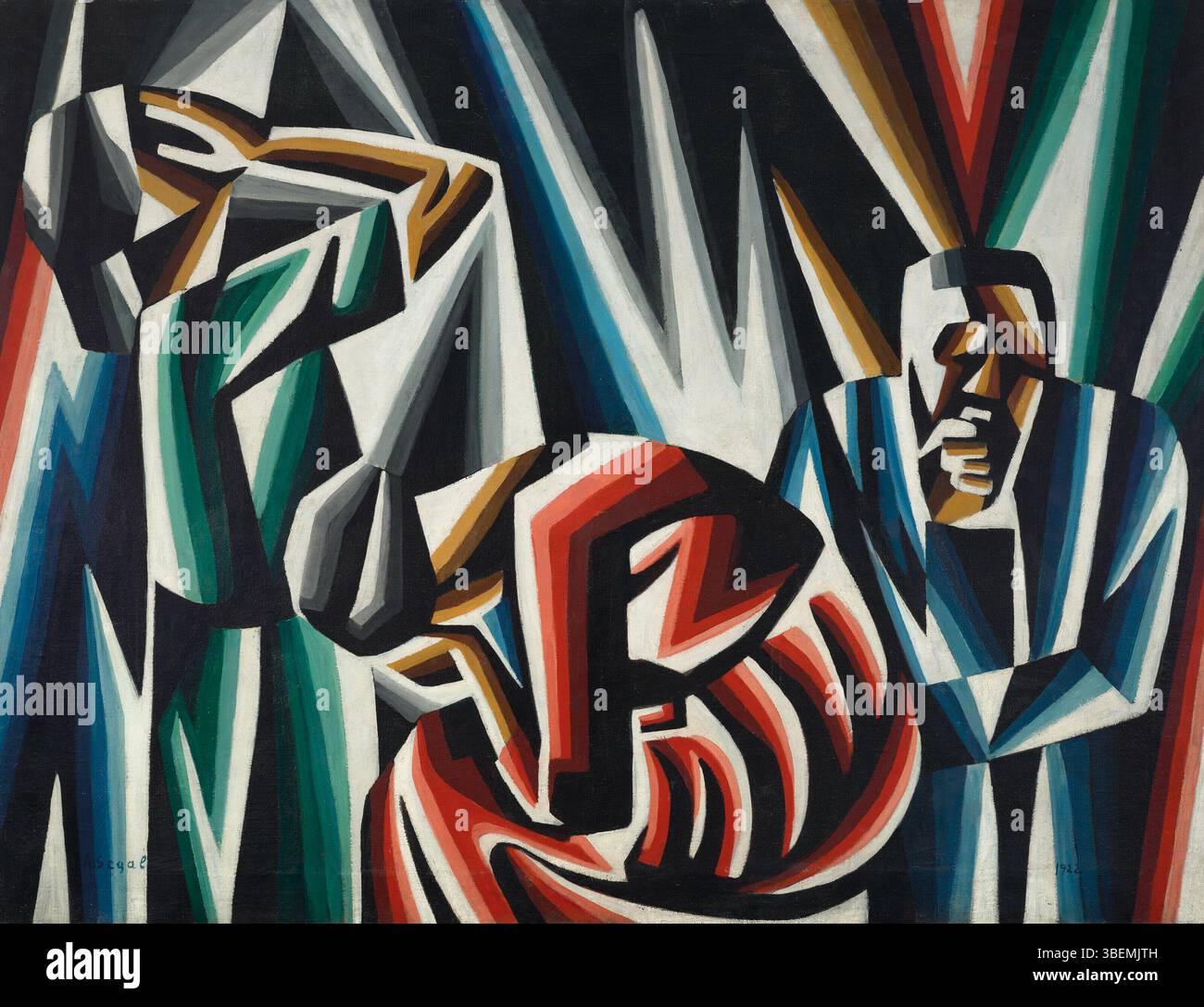 Arthur Segal’s 1922 painting 'Drei Figuren' depicts three figures in a ...