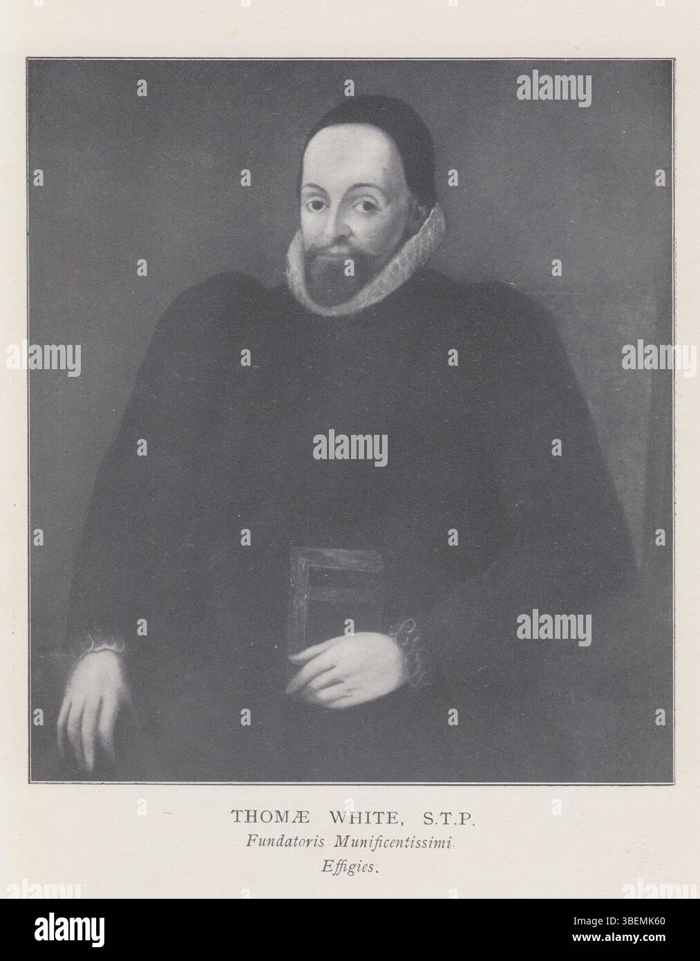 This is a reproduction of a portrait of the Reverend Thomas White, a ...