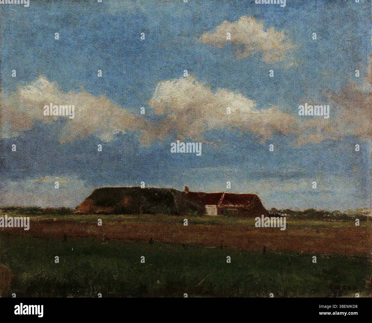 This painting by James Ensor (1860–1949) captures a Flemish farm ...