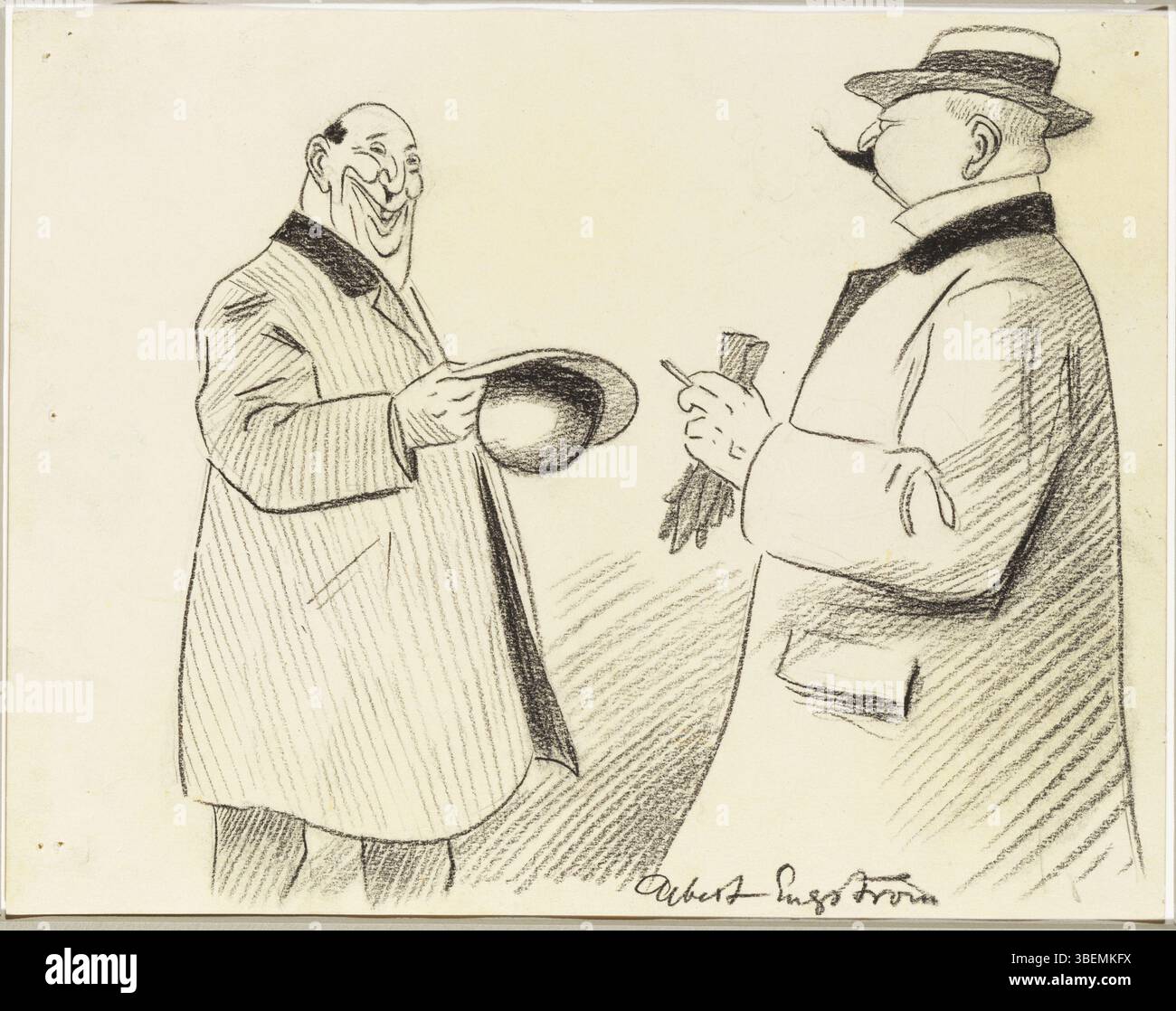 In 'Two Gentlemen' (1906), Albert Engström captures the interaction ...